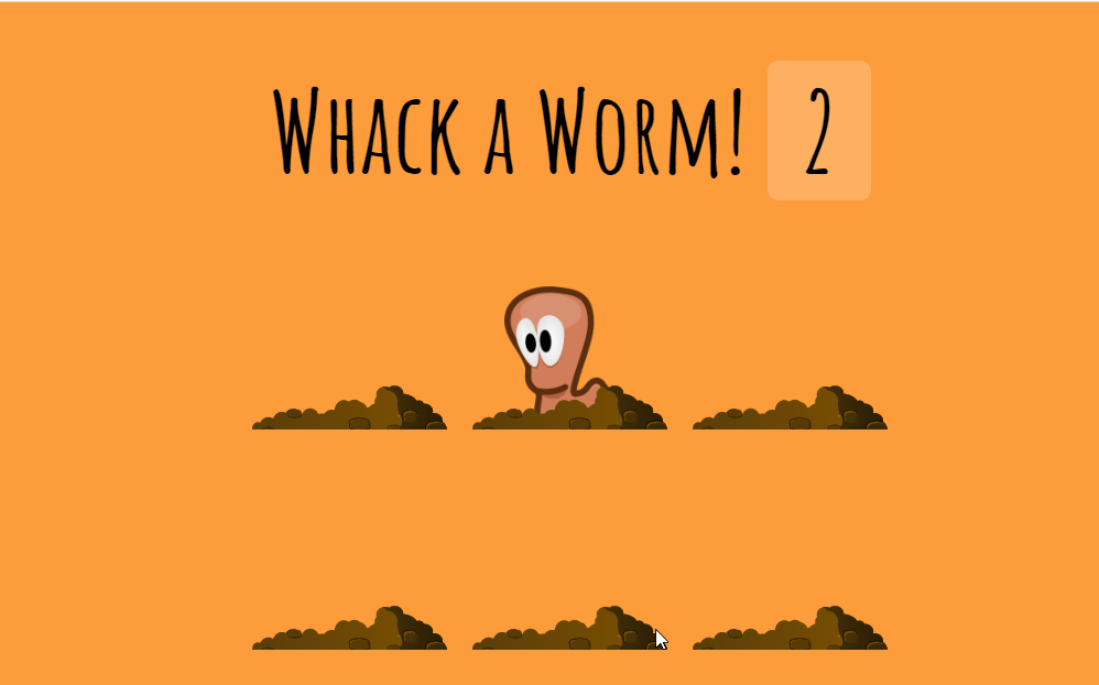 Whack A Worm Game In Javascript Free Source Code Sourcecodester 1892